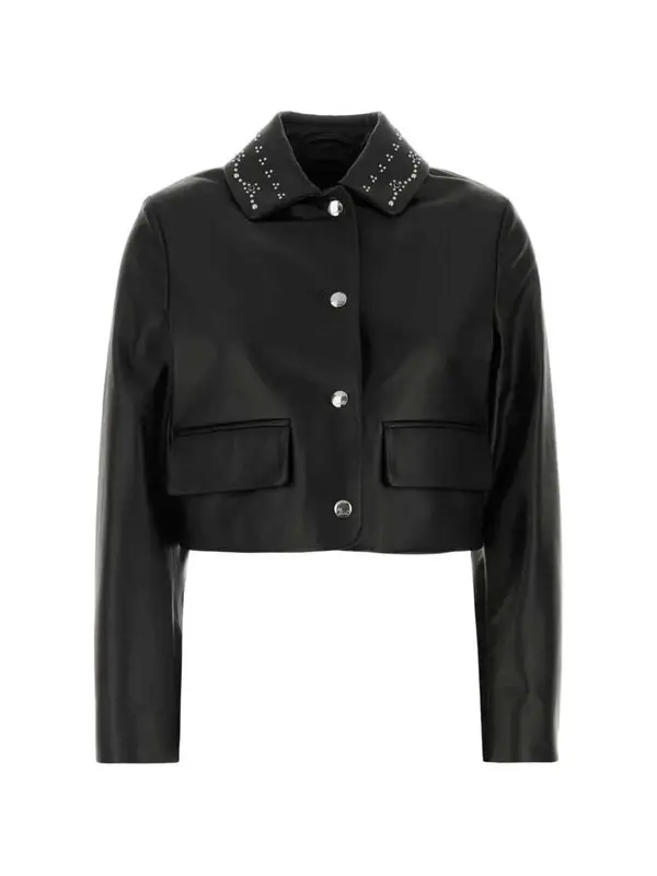 Marni Studded Leather Jacket - Black