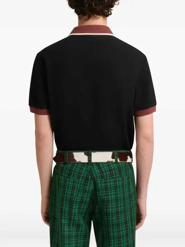 Marni Piqué Polo Shirt With Contrasting Trim