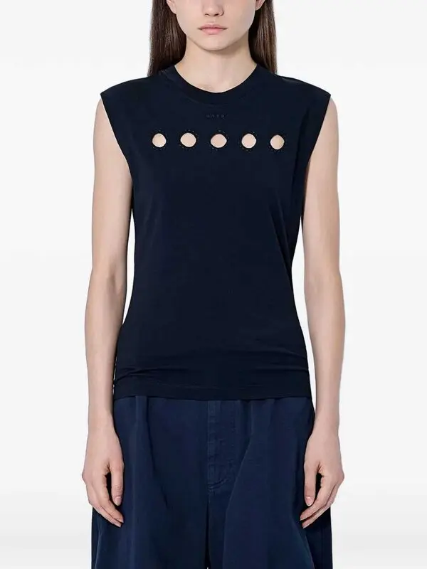 Marni Sleeveless Tank Top With Cut-outs