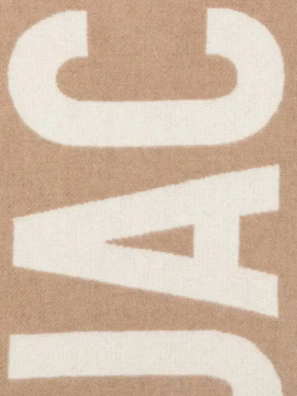 Jacquemus Fringed Scarf With Intarsia Logo