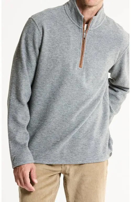 JACHS Wool Blend Knit Quarter Zip - Grey