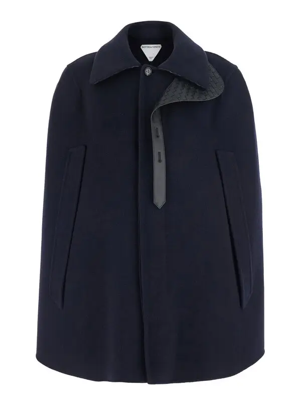 Bottega Veneta Soft Wool Cashmere Short Cape