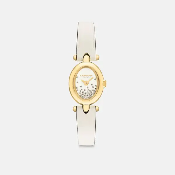 COACH Mini Sammy Watch, 18mm X 22.5mm - Chalk
