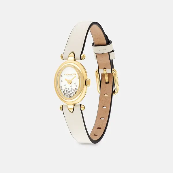 COACH Mini Sammy Watch, 18mm X 22.5mm - Chalk