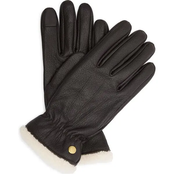 Barbour Bainford Leather Gloves - Brown