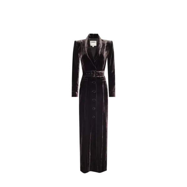 L'Agence Raini Velvet Maxi Dress