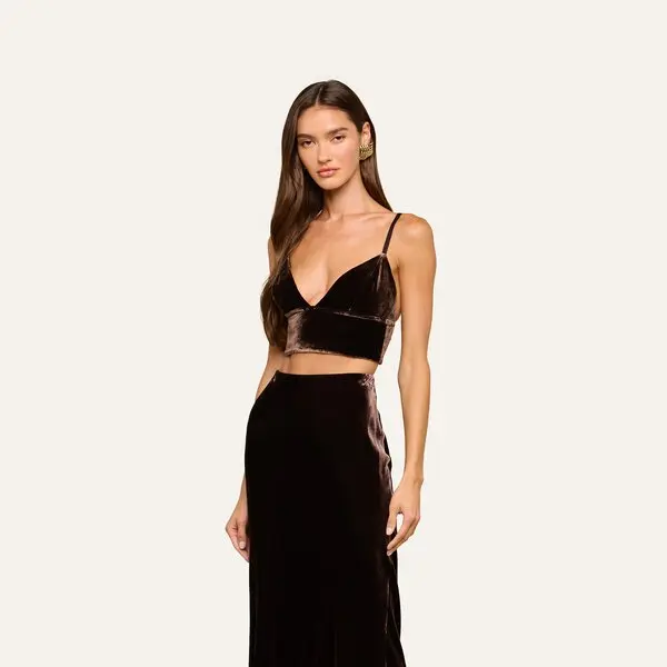 L'Agence Aislin Velvet Bralette