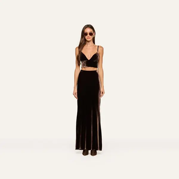 L'Agence Aislin Velvet Bralette