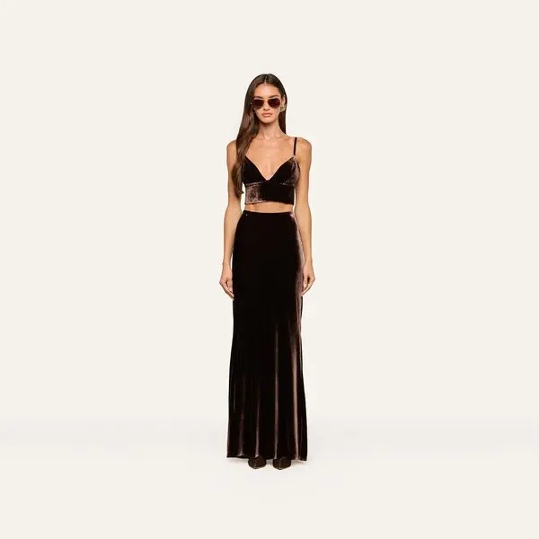 L'Agence Aislin Velvet Bralette