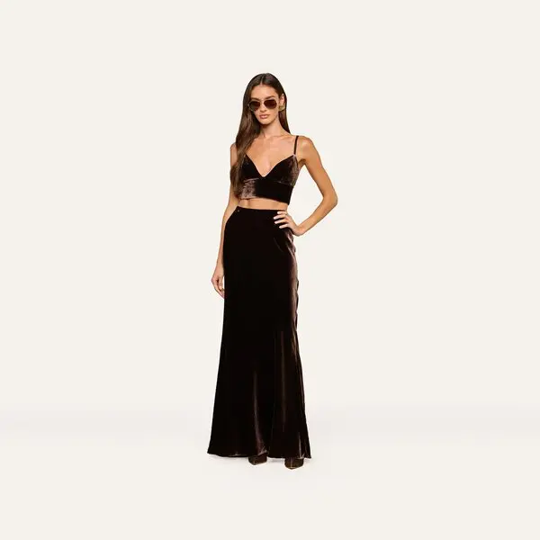 L'Agence Aislin Velvet Bralette