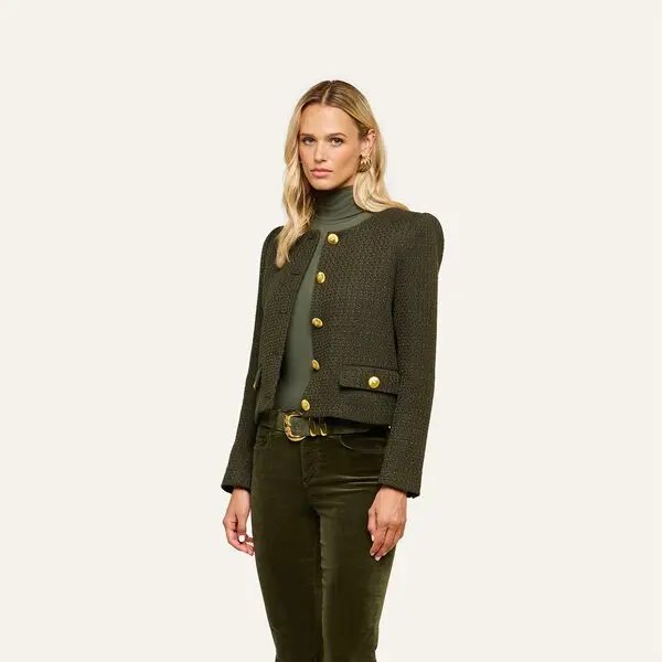 L'Agence Zell Tweed Jacket
