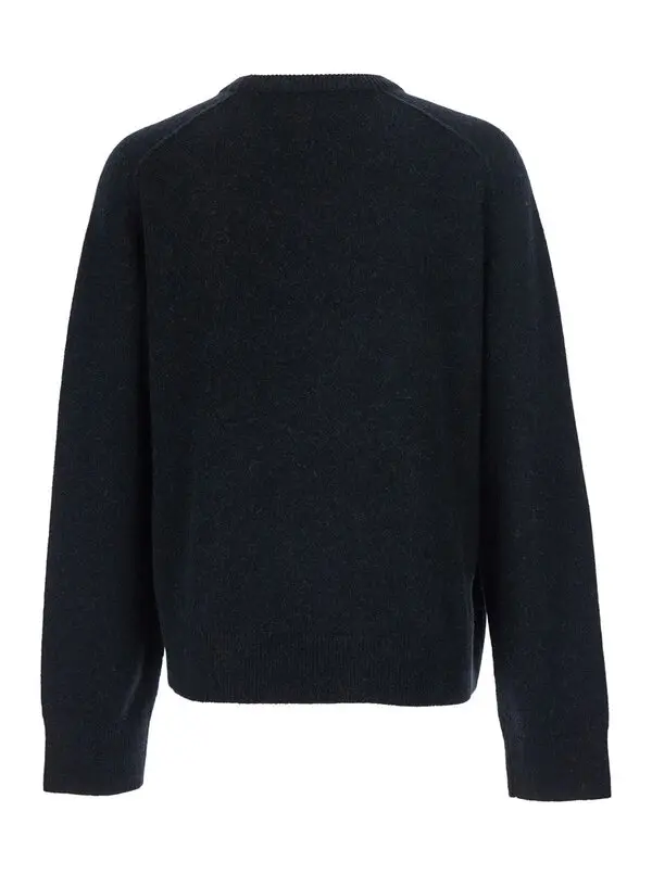 Acne Studios Sweater With Round Neck And Long Sleeves In Cotton For