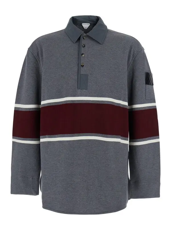 Bottega Veneta Collo Polo In Felpa Mega Riga