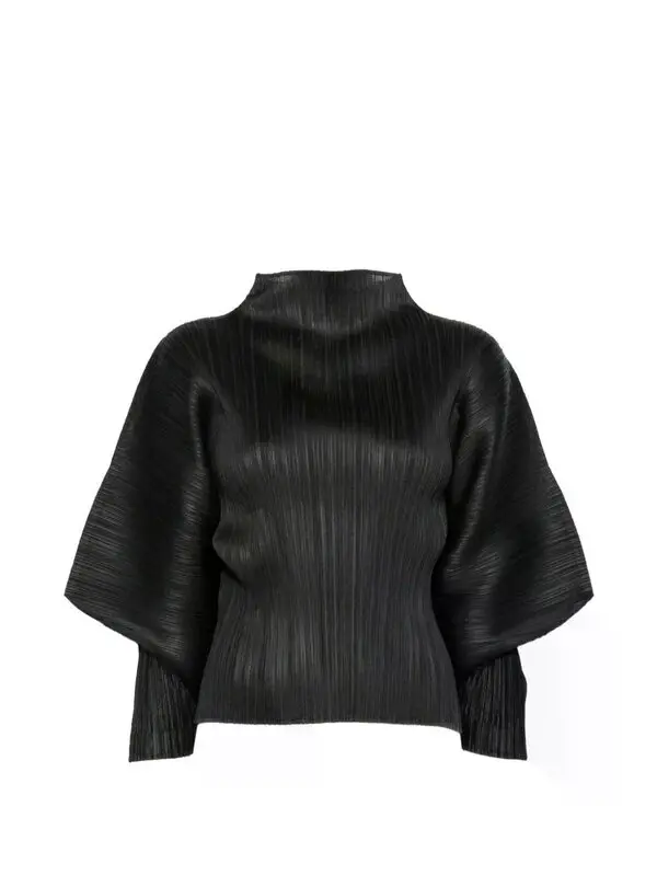 Issey Miyake Plissé-effect Batwing-sleeve Top