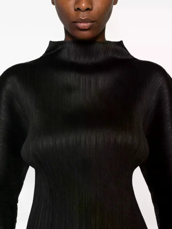 Issey Miyake Plissé-effect Batwing-sleeve Top