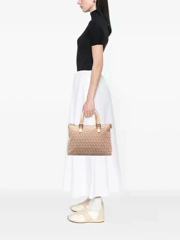Fendi 2000-2010 Zucchino Canvas Tote Bag