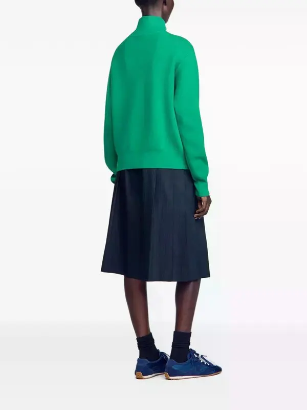 Sandro Half-zip Chest-pocket Sweatshirt