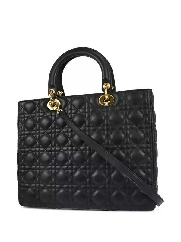 Dior 2000 Large Lady Cannage Tote Bag