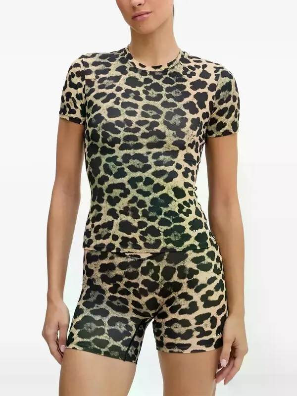 P.E Nation Leopard Print T-shirt - Neutrals