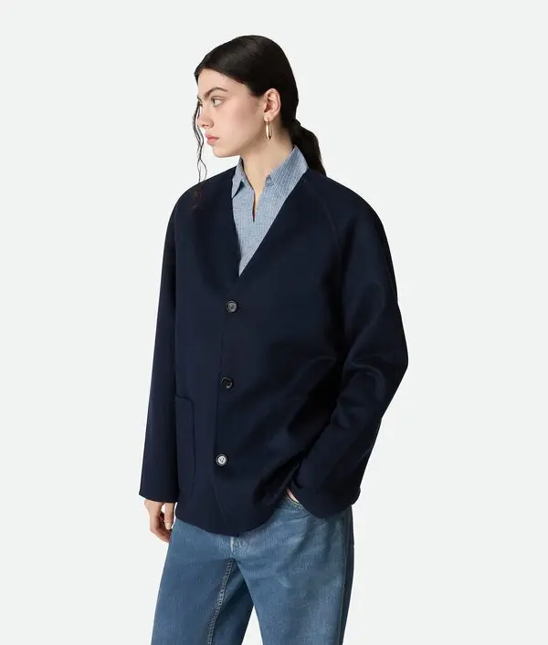 Bottega Veneta Light Wool And Cashmere Coat