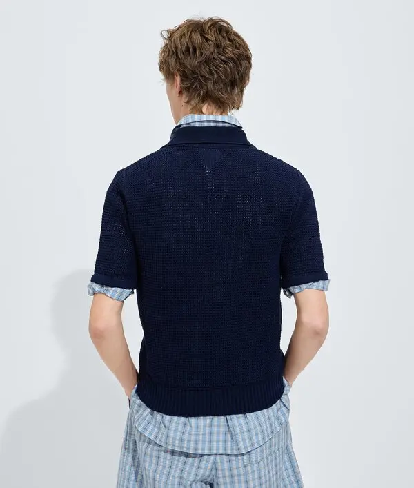 Bottega Veneta Cotton Crochet Polo