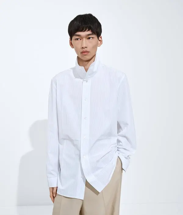 Bottega Veneta Cotton Poplin Pinstripes Shirt