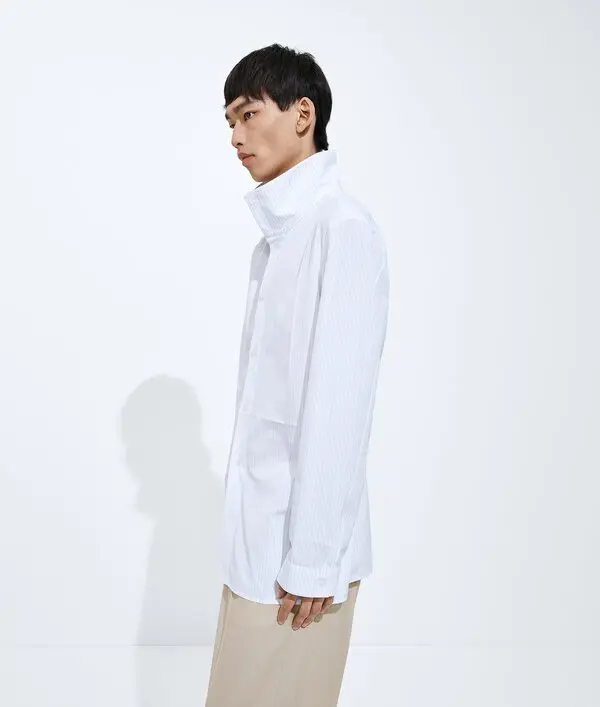 Bottega Veneta Cotton Poplin Pinstripes Shirt