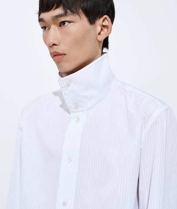 Bottega Veneta Cotton Poplin Pinstripes Shirt