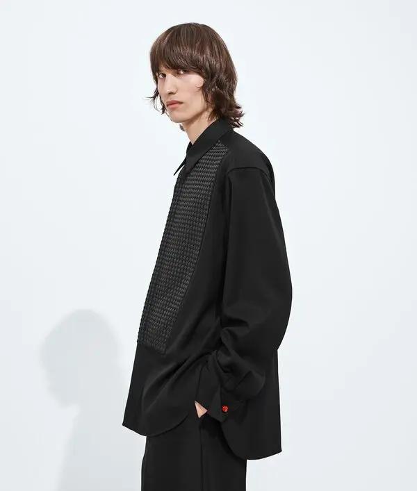 Bottega Veneta Wool Grain De Poudre Shirt