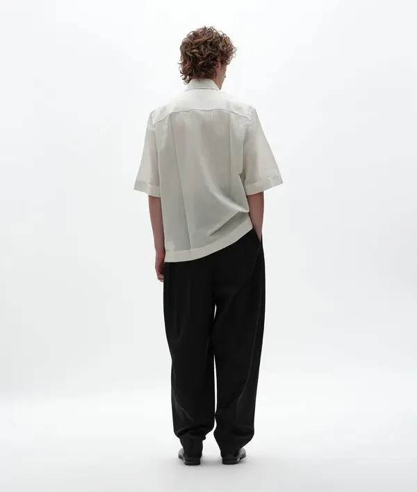 Bottega Veneta Striped Cotton And Cupro Shirt