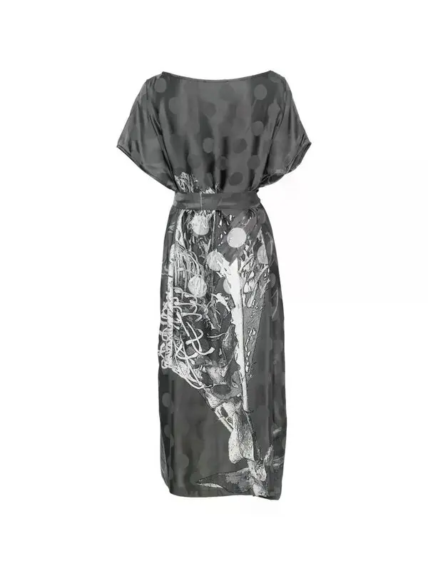 BARBARA BOLOGNA Graphic-print Belted Kaftan