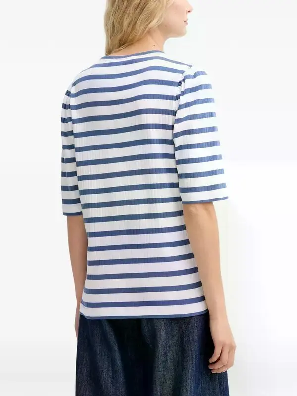 Munthe Parsa Striped Puffed-sleeve T-shirt