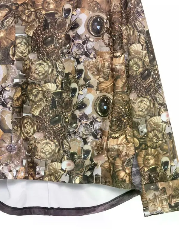 BARBARA BOLOGNA Graphic-print Zip-back Blouse