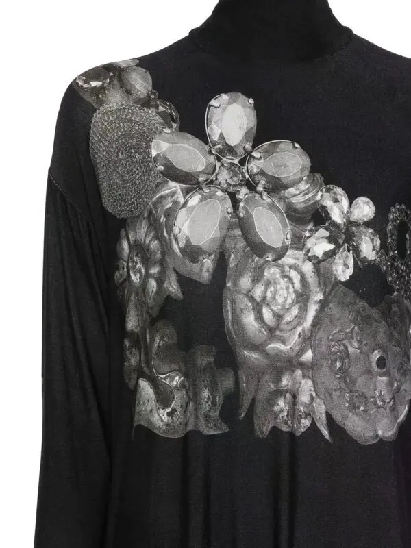 BARBARA BOLOGNA Graphic-print High-neck T-shirt