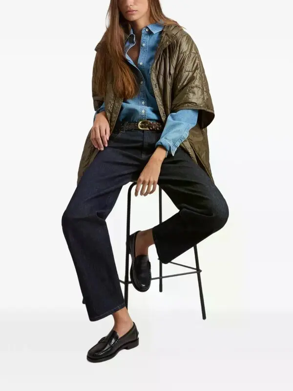Woolrich Quilted Hooded Cape