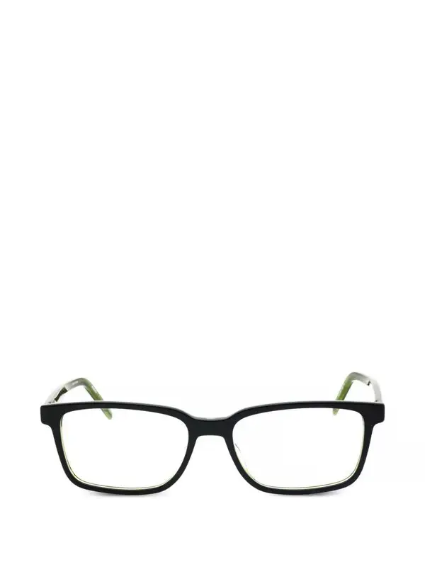 Hugo Rectangle-frame Glasses - Blue