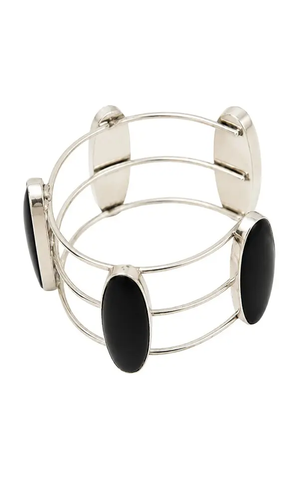 CURATORIA Pipa Alpaca Metal Bracelet - Black