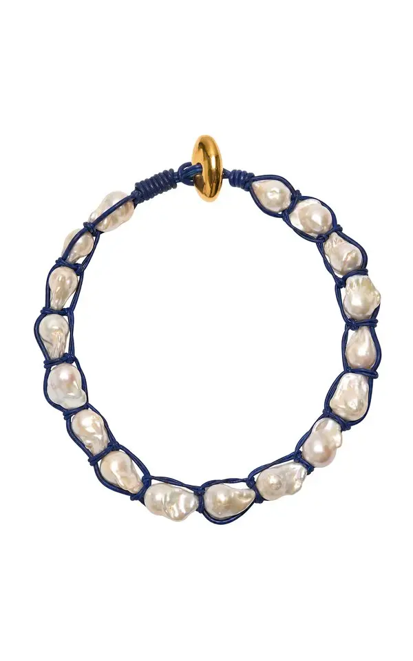 LIZZIE FORTUNATO Catch Collar In Baroque Pearl