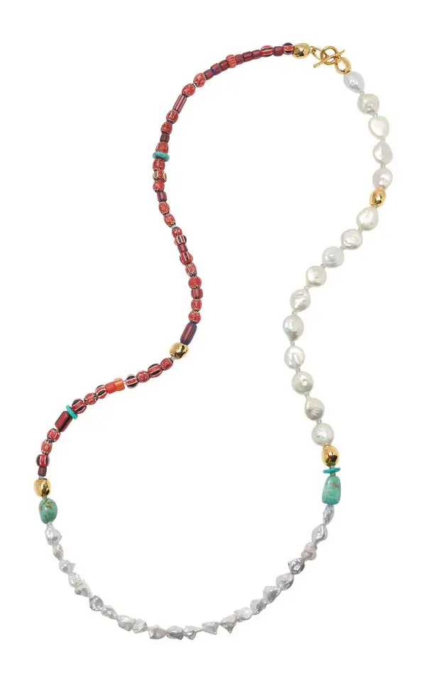 LIZZIE FORTUNATO Cabana Necklace In Red Medley