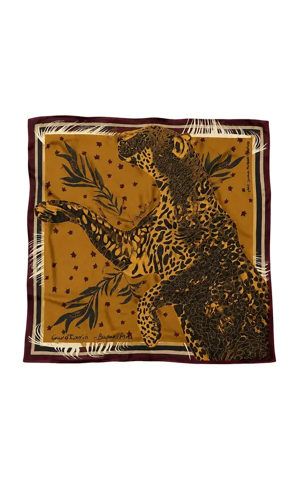 CURATORIA Yaguarete Chiffon Foulard - Yellow