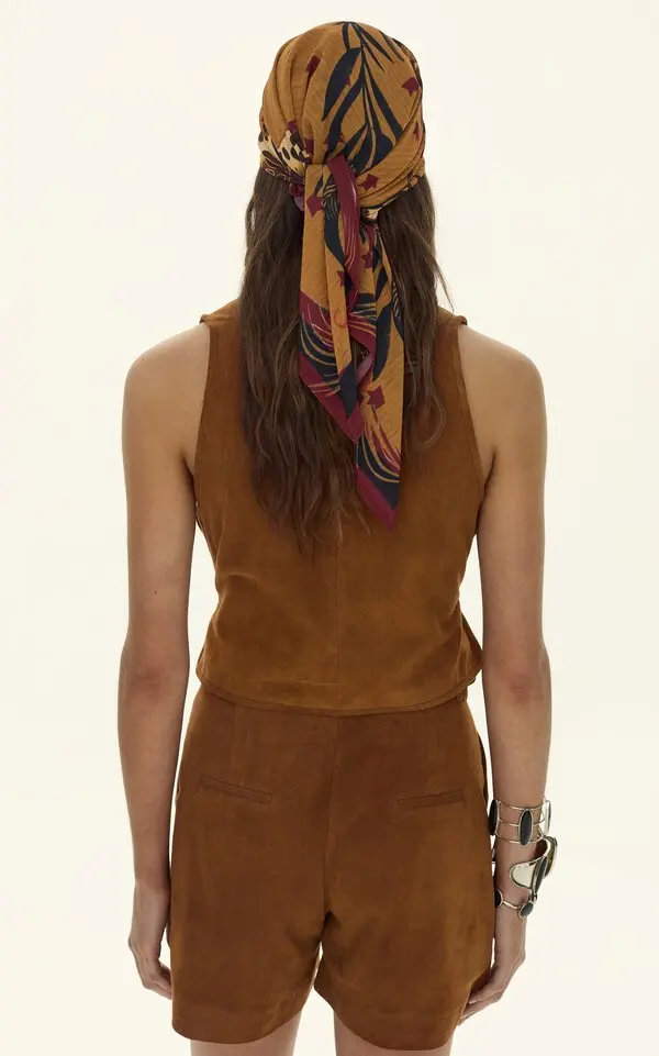 CURATORIA Yaguarete Chiffon Foulard - Yellow