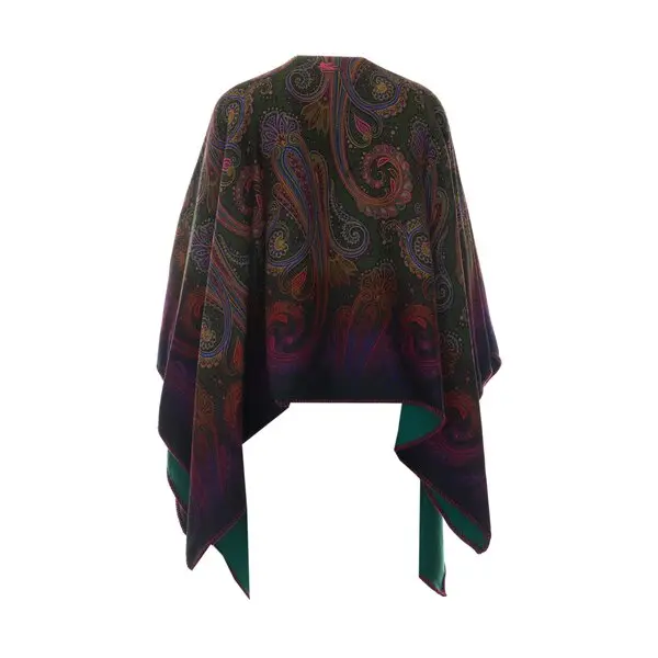 Etro Paisley Print Cape