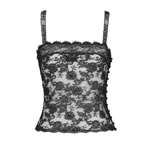 Saint Laurent Lace Tank Top