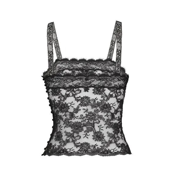 Saint Laurent Lace Tank Top