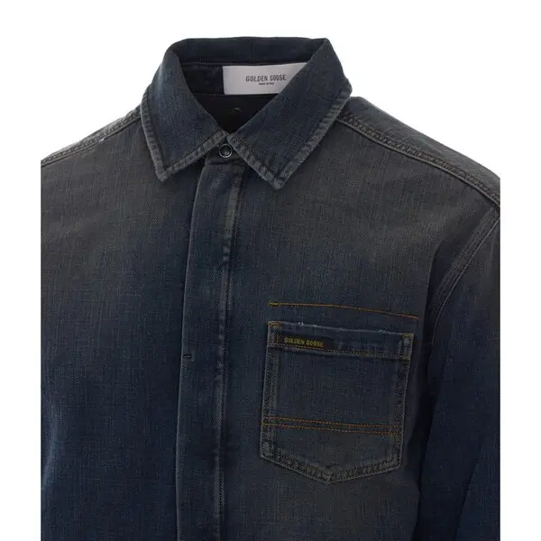 GOLDEN GOOSE Journey Roger Denim Shirt - Blue