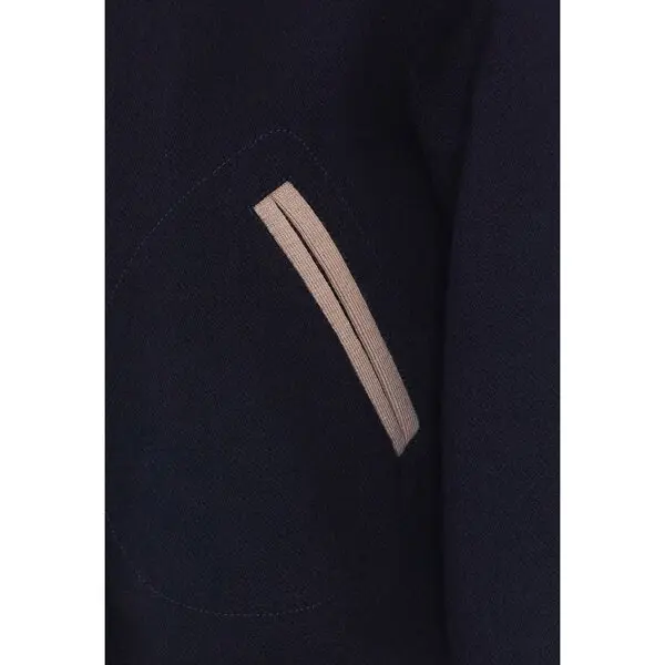 GOLDEN GOOSE Journey Bomber Jacket With Logo - Blue