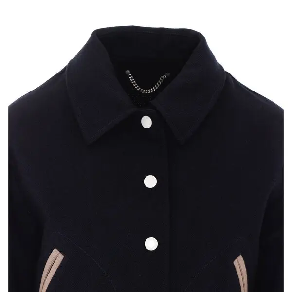 GOLDEN GOOSE Journey Bomber Jacket With Logo - Blue