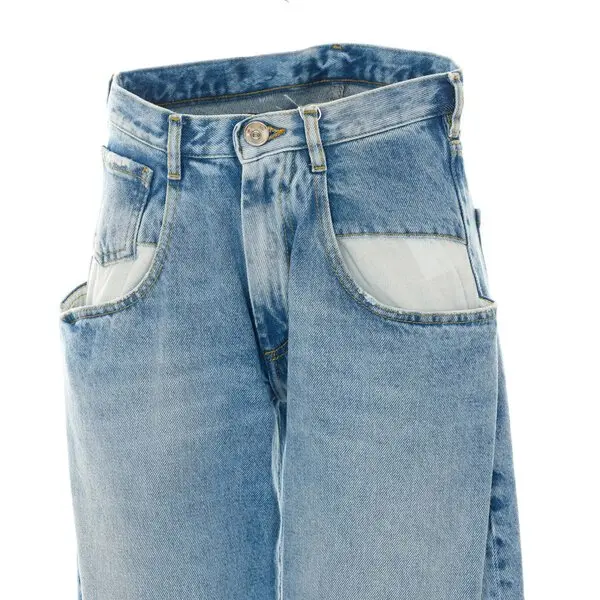 MAISON MARGIELA Straight Jeans With Contrasted Pockets