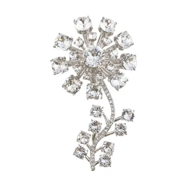 SELF-PORTRAIT Crystal Flower Brooch