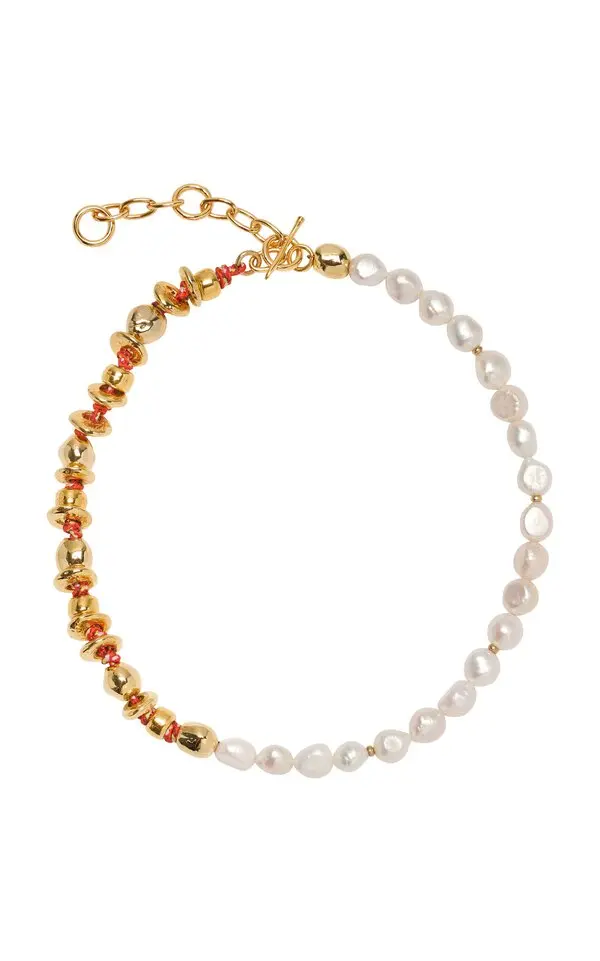 LIZZIE FORTUNATO Lucera Necklace In Pearl